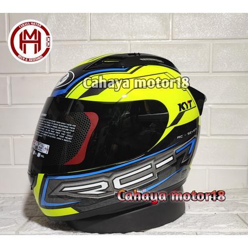 Jual Helm kyt Rc7 RC seven #14 yellow|KYT FULL FACE - KACA HITAM, M ...