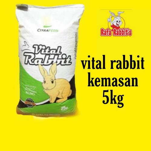Jual CitraFeed Vital Rabbit 5kg Pakan Kelinci Pelet Terlaris Kemasan 5 ...