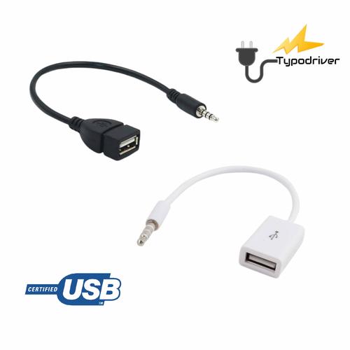 Jual Adapter Conector Konektor USB to Jack AUX 3.5mm - Putih - Kota ...