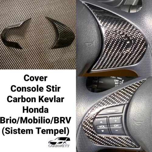 Jual Cover Garnish Panel Console Stir Honda Brio/Mobilio/Brv Carbon Kevlar - Kota Tangerang ...