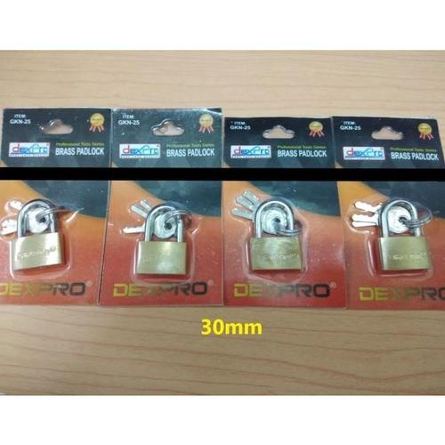 Jual GEMBOK KUNINGAN DEXPRO TERSEDIA 3 UKURAN/ GEMBOK MINI KECIL ...