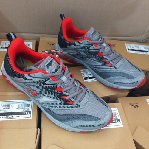 Jual Sepatu pria Running SPOTEC Raptor Abu muda/merah original ...