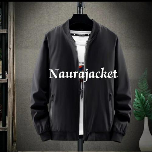 Jual jaket bomber pria polos/jaket simple pria elegant/Naurajacket ...