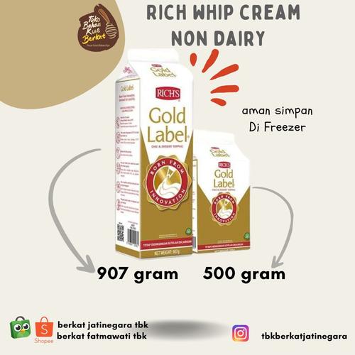 Jual RICH'S GOLD LABEL WIPPING CREAM - 500 GRAM - Jakarta Selatan ...