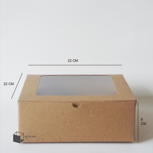 Jual Box Kraft Jendela BM 22228 , Kotak Kue, Packaging Cake, Dus Nasi ...