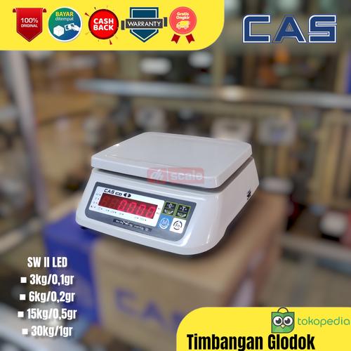Jual TIMBANGAN DIGITAL CAS SW 2 KAP 3kg - 30kg, LED DOUBLE DISPLAY - 3kg - Jakarta Utara ...