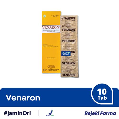 Jual Venaron 300mg 1 Strip Isi 10 Kapsul - Veneron Obat Wasir Ambeien ...