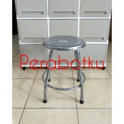 Jual Bangku Bulat Jumbo Pendek Carin / Kursi Baso Besi Anti Karat ...