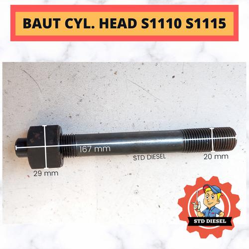 Jual BAUT CYLINDER HEAD S1115 ZS1110 ZS1110 S1110 BOLT SILINDER KOP ...