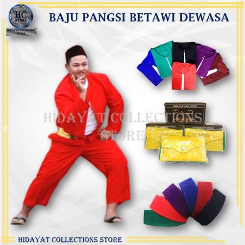 Jual Baju Pangsi Betawi Dewasa Setelan Pangsi Dewasa Baju Pangsi Biru ...