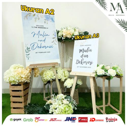 Jual Welcome Sign Wedding Engagement Papan Dekorasi Lamaran+kayu ...