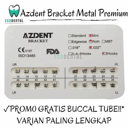 Jual Bracket Behel Metal Ortho Mini Roth Hook 345 022 AO Mini Diamond ...