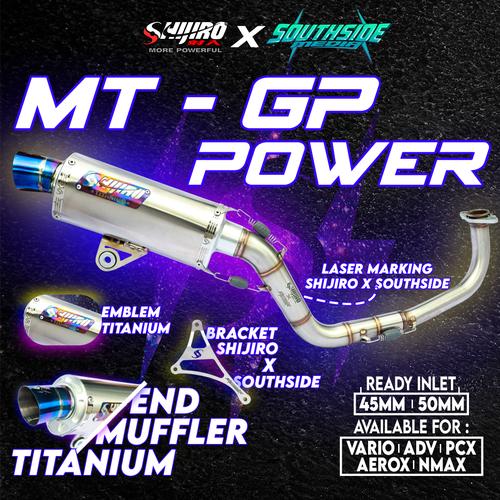 Jual KNALPOT SHIJIRO X SOUTHSIDEMEDIA - MT GP POWER (CORONG TITANIUM ...