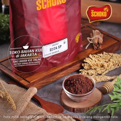 Jual Schoko Cokelat Bubuk SP 22/24 250gr Coklat Murni Pure Cocoa Powder ...
