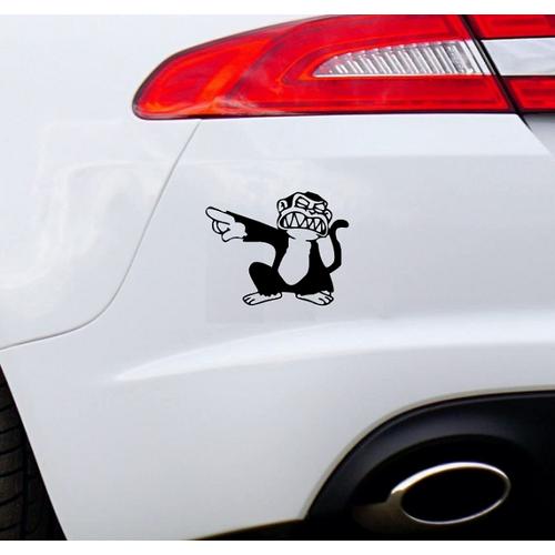 Jual Stiker Unik Lucu Kaca Body Mobil Cutting Sticker Monyet Lucu 01 ...