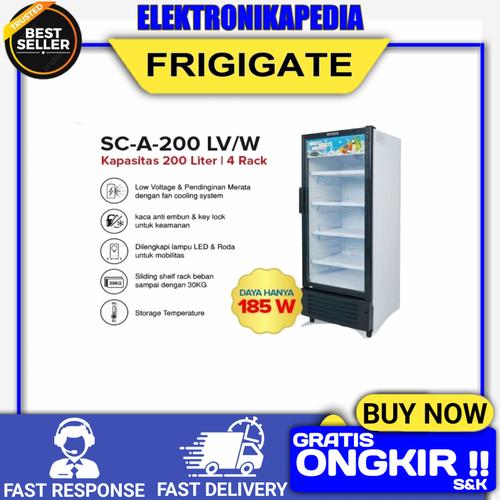Jual SHOWCASE FRIGIGATE SCA-200LV SCA200LV LEMARI PENDINGIN 4 RAK 200 ...