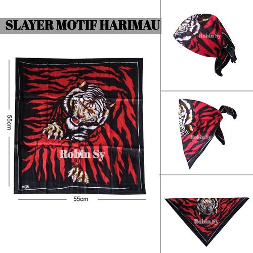 Jual Slayer bandana motif tiger l Masker tiger motor l Sapu tangan ...