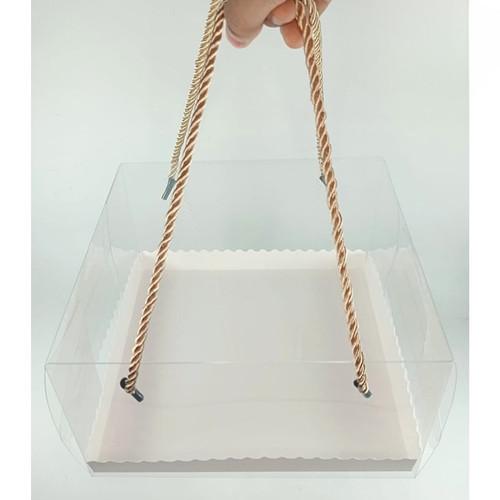 Jual Box mika tali ukuran 22x22x12 / Box bening [per 1 pcs] - Kota ...