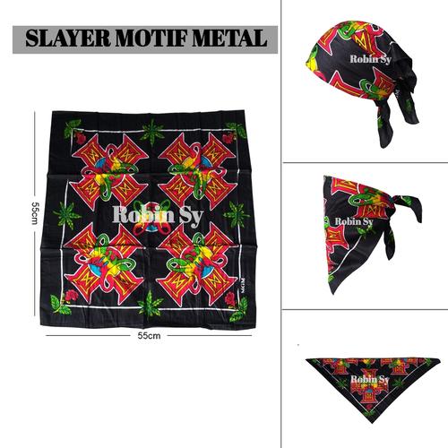 Jual Slayer Slank Motif l Slayer Bandana Motif Slank l Masker Bandana ...