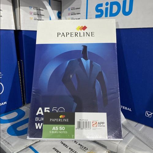 Jual Buku Block Note Paperline A5 50 Lbr / Writing Pad Memo / Flip Over ...