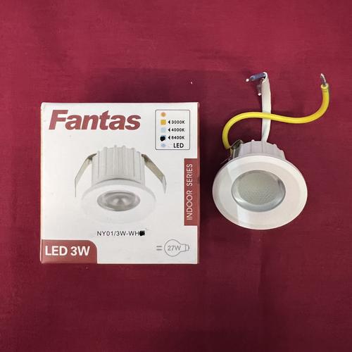 Jual NY01 Downlight LED Mini Spot Light 3w Bulat Body Putih Fantas ...