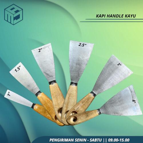 Jual Kapi Gagang Kayu / Skrapper / Kape Plat Gagang Kayu Kualitas ...