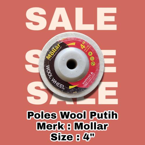Jual Poles Wool Putih Gerinda Poles Disc Wheel Stainless Besi Mollar ...