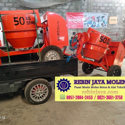 Jual Mesin Molen Cor Semen Roda Mobil set Engine 8 PK siap pakai - Kab ...