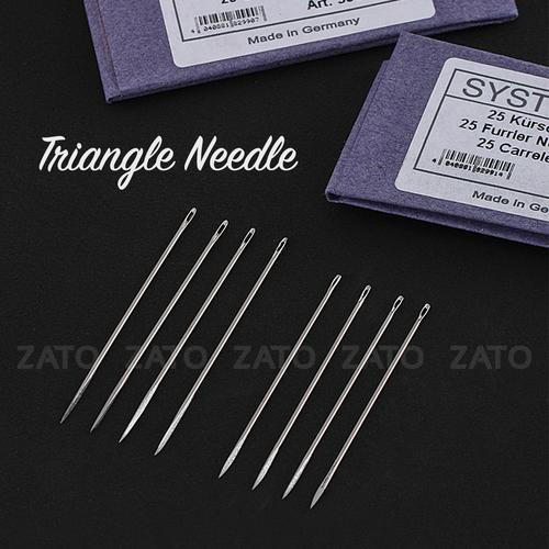 Jual Triangle Needle - jarum kulit - leather tools - 1 x 48 mm - Kota ...