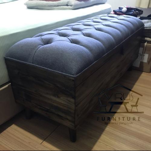 Jual PROMO !!! sofa bench box storage kayu jati jepara - natural - Kab ...