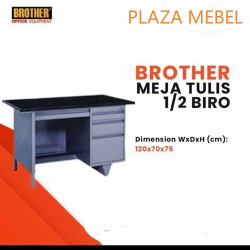 Jual Meja Tulis Kantor / Kerja BESI Brother B801 Full Metal 1/2 Biro ...