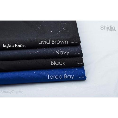 Jual Bahan Kain Taslan Balon Waterproof 21 - Black TB-335 - Jakarta ...