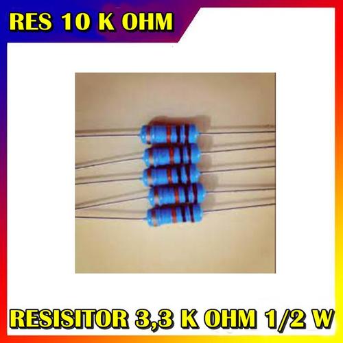 Jual RESISTOR 10 K OHM 1/2 WATT - Kota Surabaya - GP Technology | Tokopedia
