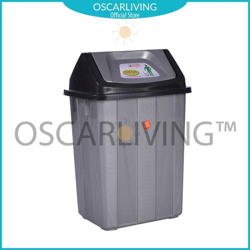 Jual Tempat Sampah SL Plastic / Modern Trash Bin 15 Liter - SILVER ...
