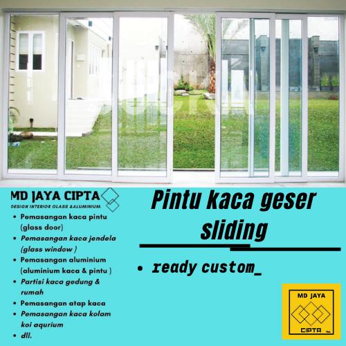 Promo pintu kaca geser sliding pintu kaca slide custom aluminium ...