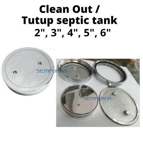 Jual Clean out 2" 3" 4" 5" 6" krom tutup septic tank cleanout kuningan ...