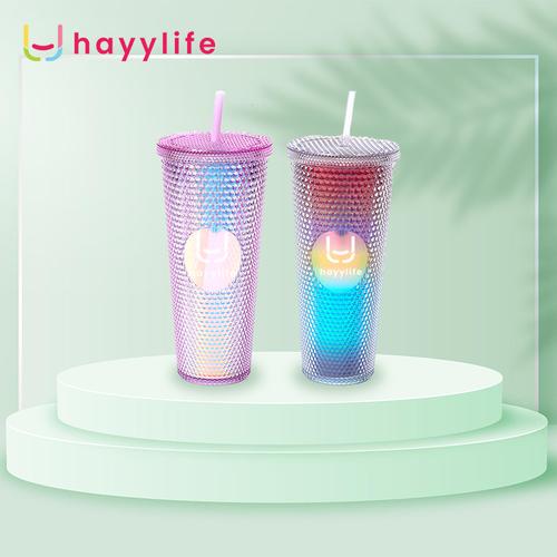 Promo HAYYLIFE Botol Minum Diamond - Dengan Tutup Sedotan Kapasitas ...