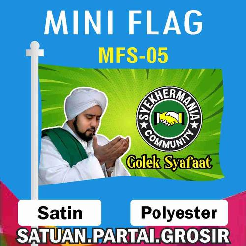 Jual BENDERA MINI/MINI FLAG SYEKHERMANIA PRINTING BAHAN SATIN DAN ...