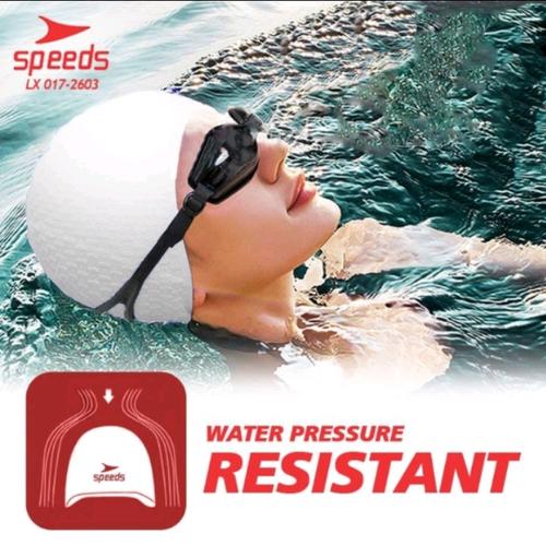 Jual NEW ! TOPI RENANG WATER RESISTANT PREMIUM DEWASA ALL SIZE - Putih ...