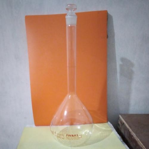 Jual Labu Ukur 1000ML Glass Stopper. Iwaki. Volumetric flask 1L iwaki Glass - Kota Bekasi - AHYA ...