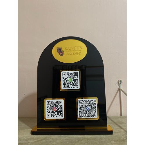 Jual PLAKAT AKRILIK CUSTOM DESIGN LOGO / BARCODE / TULISAN 15x15 cm ...