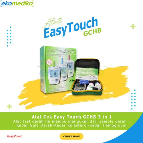 Jual Alat Easy Touch ET GCHb 3in1 Cek Kolestrol Hb Gula Darah ...