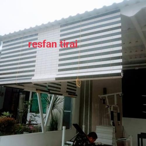Jual krey tirai PVC dan kayu outdoor motif - Kota Depok - Gudang Tirai ...