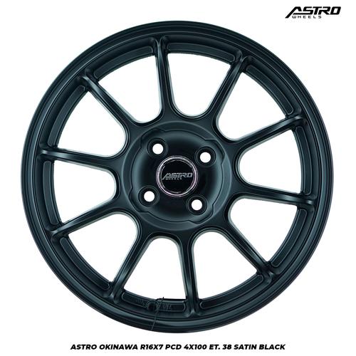 Jual Velg Mobil Astro Okinawa 16X7 4X100 ET.38 73.1 Satin Black ...