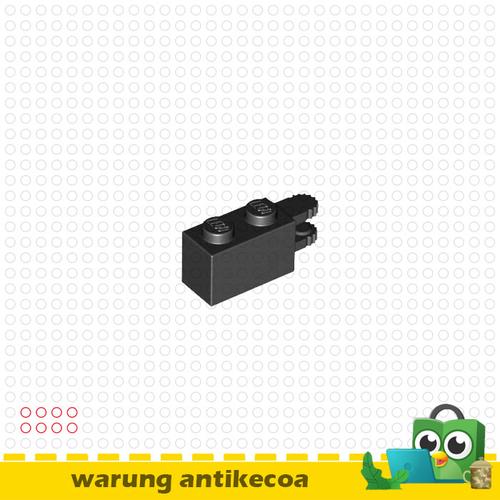 Jual LEGO Part: Black Hinge Brick 1 x 2 Locking with 2 Fingers ...