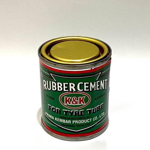 Jual lem tambal ban 100gram rubber cement kaleng 100 gr lem tempel ban ...