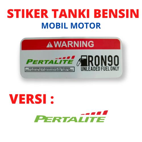Jual STIKER TUTUP TANKI BBM BAHAN BAKAR MOBIL MOTOR PERTALITE UNIVERSAL ...