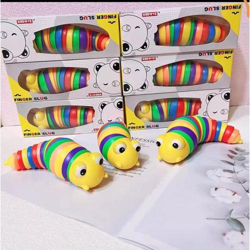 Jual Mainan Fidget ULAT slug toys mainan refleksi mainan sensory anak ...