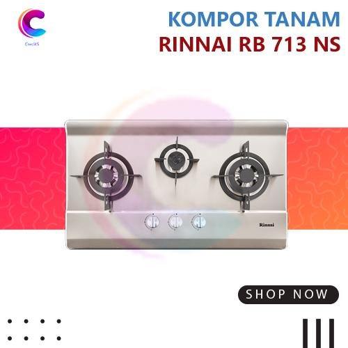 Jual Kompor Tanam Gas RINNAI RB713NS 3 Tungku / RB 713 NS - Kab ...