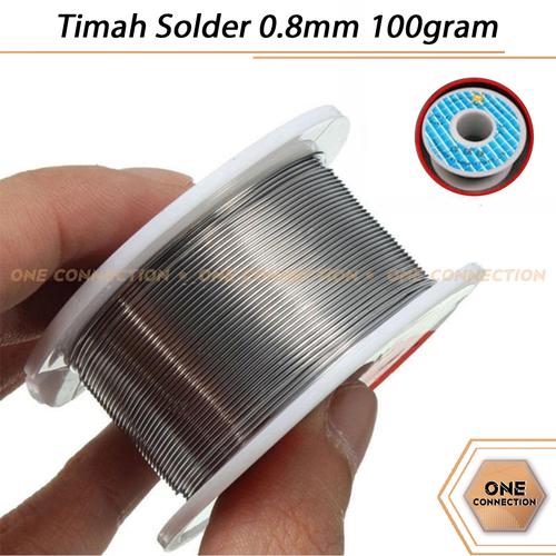 Jual Timah Solder Wire 0.8mm 100gram 100g Tenol Elektronik Solder Tin ...
